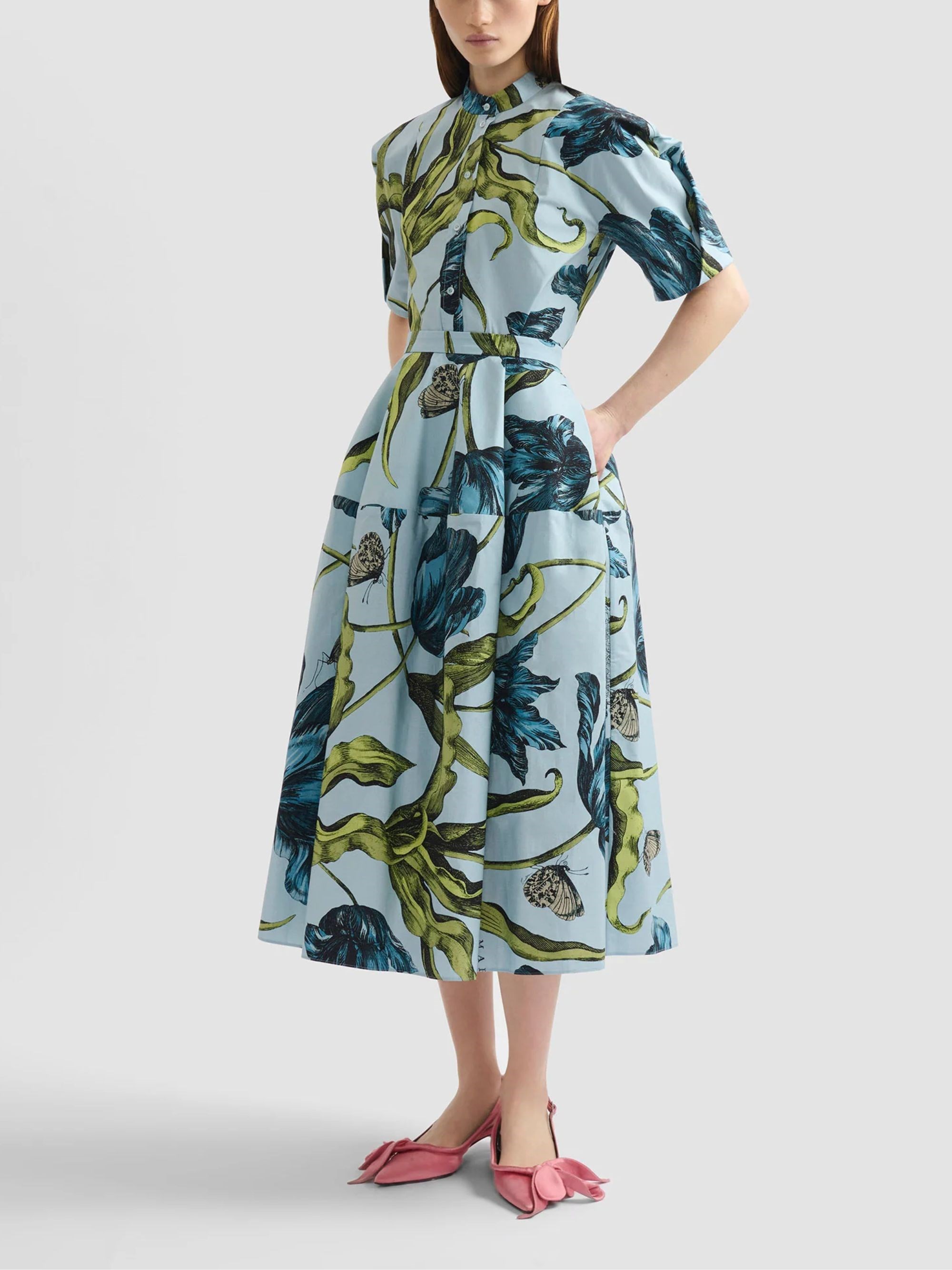 ERDEM Floral Print Short Sleeve Shirt